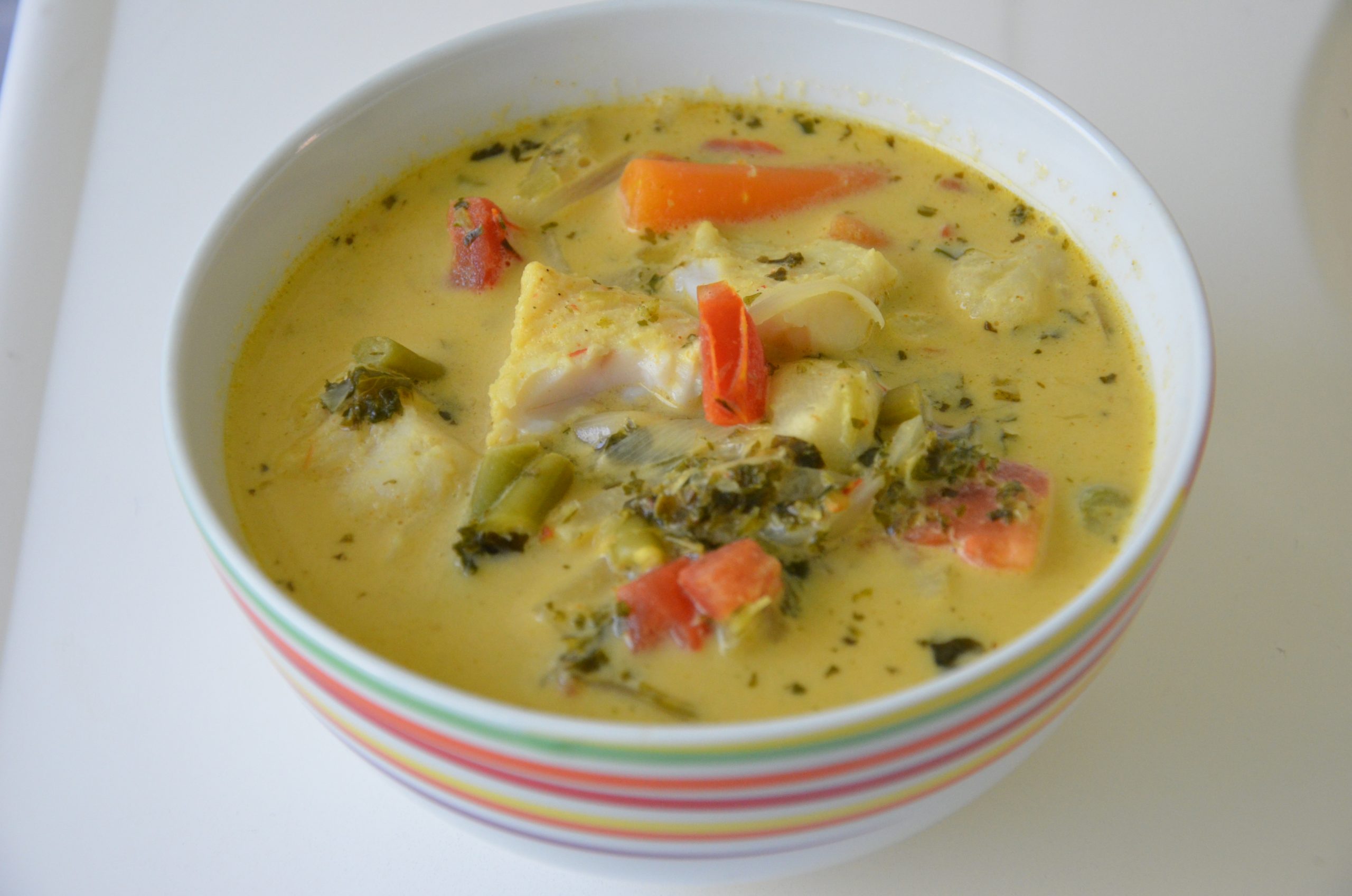 Fish Molee with vegetables (Kerala Style Fish Curry) - My Indian Dietitian